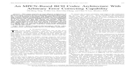 Ieee Transactions On Very Large Scale Integration Vlsi Ieee Papers