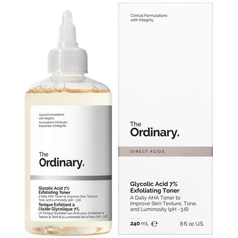The Ordinary Glycolic Acid 7 Exfoliating Toner 240ml Cult Beauty