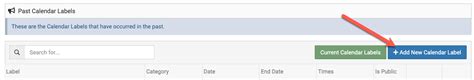 Addingeditingdeleting Calendar Labels Announcements To Your Internal Andor Public Calendar