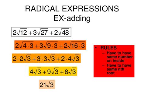 PPT Binomial Radical Expressions PowerPoint Presentation Free Download ID