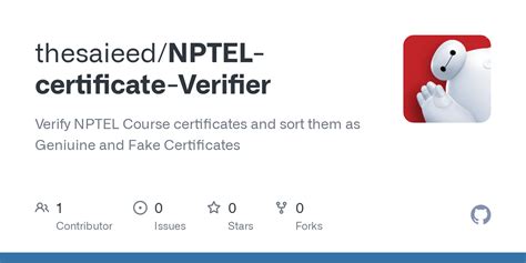 Github Thesaieednptel Certificate Verifier Verify Nptel Course