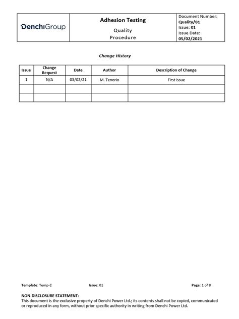 Adhesion Testing Rev 1 Pdf