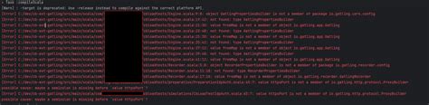 gatlingpropertiesbuilder recorderpropertiesbuilder not found during