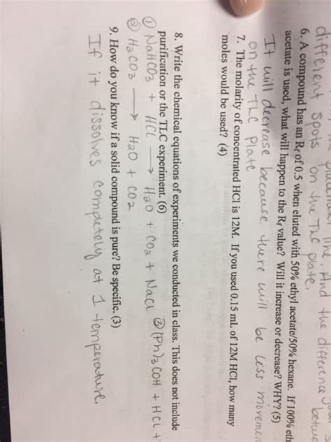 OneClass An HCl Solution Was Made By Mixing ML Of Concentrated M HClwith ML Of Isopropyl