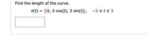 solved find the length of the curve r t