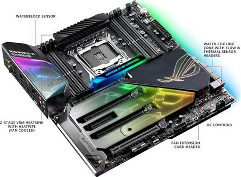 Asus Rog Rampage Vi Extreme Lga 2066 Intel X299 Sata 6gb S Usb 3 1 Extended Atx Intel