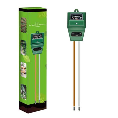 3 In 1 Soil Tester Gardening Tool Moisture Light And Ph Meter For