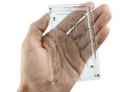Case para Arduino Mega com Parafusos em Acrílico Transparente Usinainfo