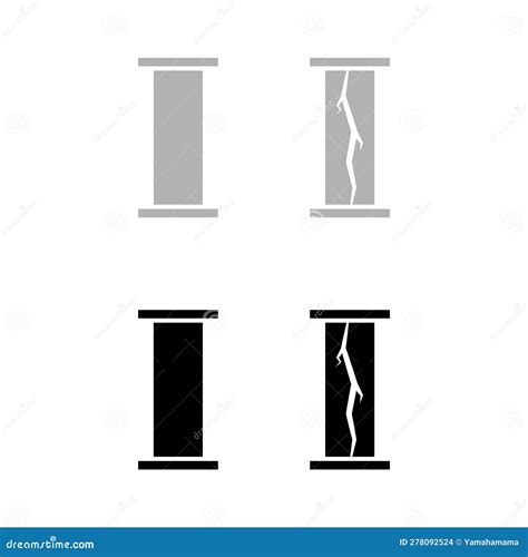 Columns 5 Stock Vector Illustration Of Black Gray 278092524