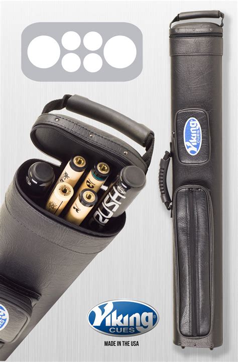 Viking Cue Case 2x4 Pro Hard Black Backpack