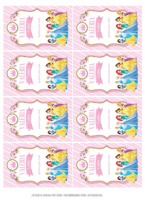 Kit Imprimible Princesas Disney