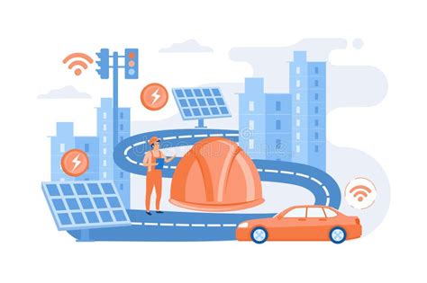 Building Engineer And Smart Road Using Sensors And Solar Energy Smart