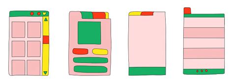 복고풍 증기파 데스크탑 브라우저 및 대화 상자 창 템플릿 세트 올드 웹 1970 사이키델릭 오래된 컴퓨터 1990 운영 체제