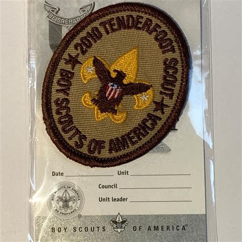 2010 Tenderfoot Boy Scout Eagle Scout Patch New In Package Official