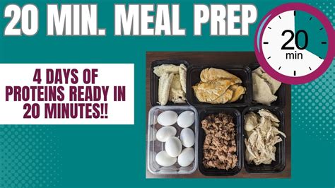 meal prep proteins in 20 minutes flat youtube