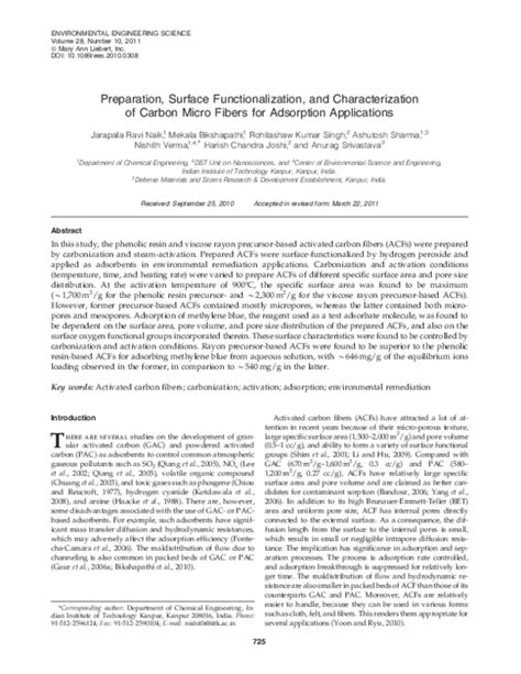 Pdf Preparation Surface Functionalization And Characterization Of