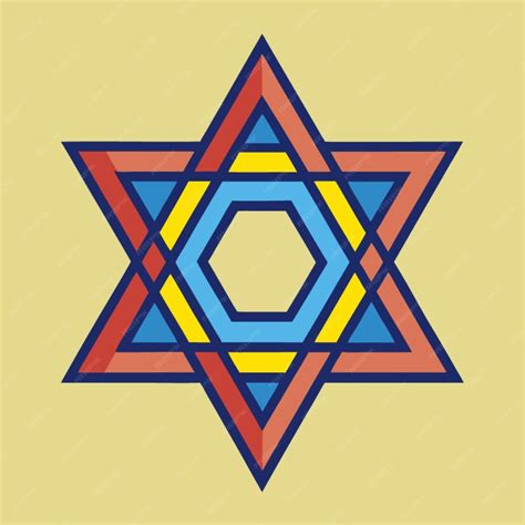 Star Of David Cartoon Vector Premium Ai Generated Vector