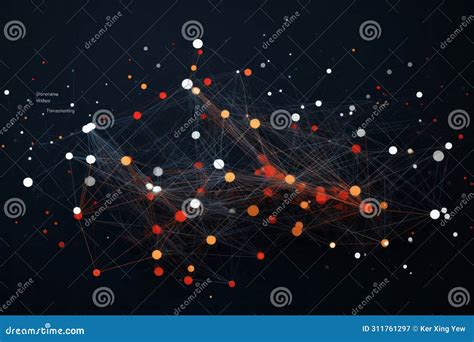 Network Data Node Visualization Stock Illustration Illustration Of Structure Dark 311761297