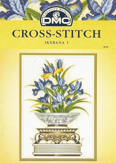 Dmc Cross Stitch Chart For Floral Thread And Cloth Not Included Maycraft