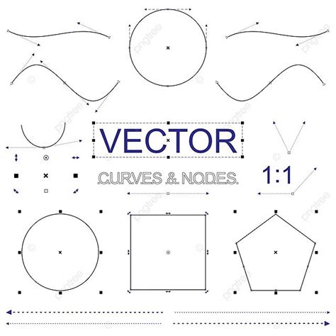 Vector Curves And Nodes Interface Elements Curve Square Rotate Vector