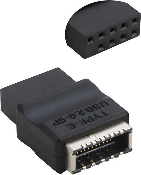Riitop Usb 20 To Usb 32 Gen 1 Header Adapter 9pin To Usb C Type E I