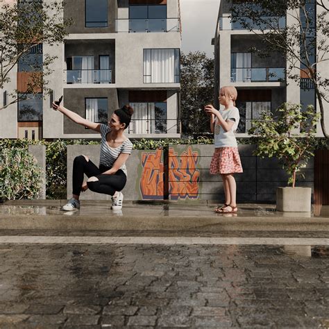 Revit D Render Residential Rendering On Behance