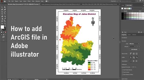 Rs And Gis Qa65 How To Add Arcgis File In Adobe Illustrator Ai Youtube