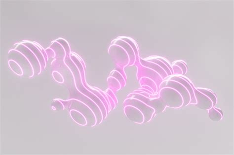 네온 조명 3d 일러스트와 함께 밝은 배경에 많은 비행 및 분리 방울 0명에 대한 스톡 사진 및 기타 이미지 0명 Led