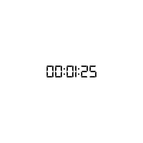 Premium Vector Digital Clock Number Set Electronic Figures Vector