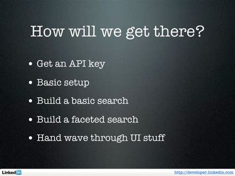 creating professional applications with the linkedin api ppt
