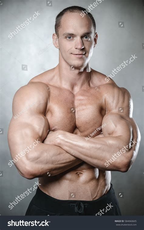 Brutal Strong Old Bodybuilder Man Fitness Stock Photo Shutterstock
