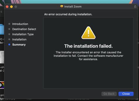 The Installation Failed Errors Install Apple Community