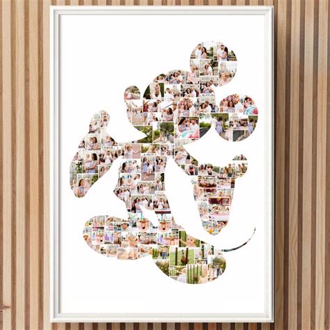 Micey Mouse Photo Collage Micey Disey Frame Capturing 100 Magical Moments Magic Kingdom