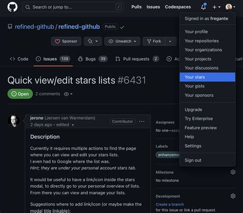 Quick Viewedit Stars Lists · Issue 6431 · Refined Githubrefined