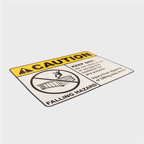 Caution Decal Falling Hazardroll Offparts
