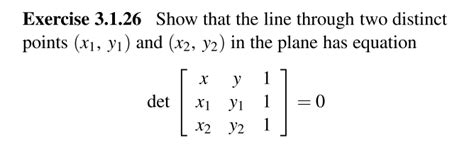 Solved Exercise 3126 Show That The Line Through Two