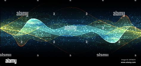 Technology Abstract Futuristic Science Background For Internet Business Big Data Concept Stock