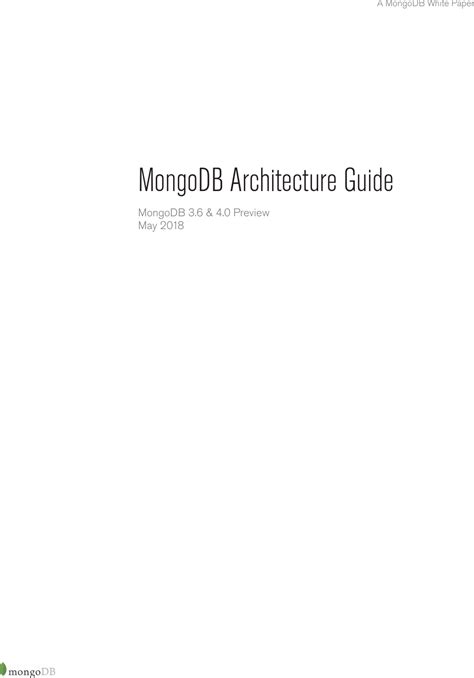 Mongodb Architecture Guide