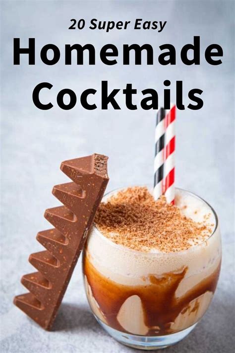 20 Super Easy Homemade Cocktails Homemade Cocktails Easy Cocktails