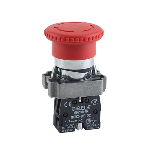 Gxb2 Bs542 Φ40 1nc Red Mushroom Shape Head Emergency Stop Push Button With Twist Release And