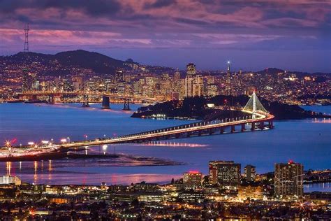 San Francisco Print California Photography Skyline New Bay Bridge