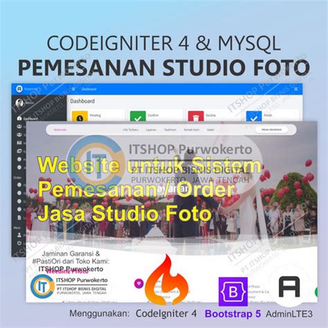 Jual Source Code Aplikasi Web Pemesanan Order Dengan Codeigniter 4 Ci4 Kab Banyumas Itshop