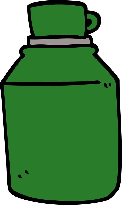 Cartoon Doodle Hot Drinks Flask 12138744 Vector Art At Vecteezy