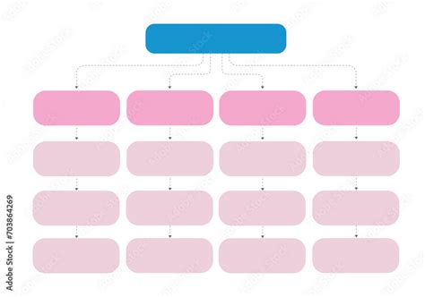 Infographic Flowchart Workflow Diagram Organization Chart Vector Illustration Stock Vector