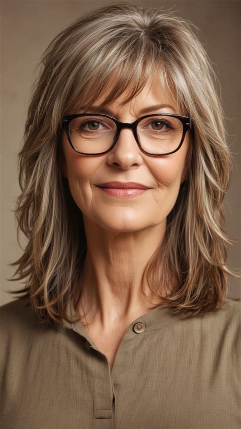 20 Medium Short Hairstyles For Fine Hair Over 60 With Glasses Stylish