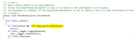 C Queryinstrumentstatus Cannot Be Set To False In The Constructor