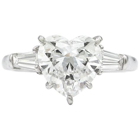 Heart Shape Diamond Ring With 256 Carat Heart Shape Diamond At 1stdibs