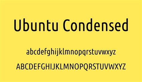Ubuntu Condensed Free Font