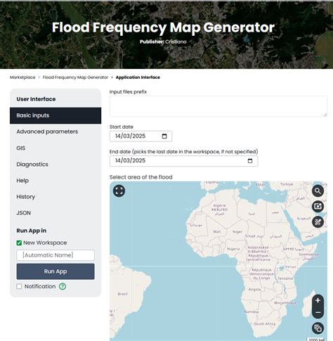 flood mapping — wasdi documentation center documentation