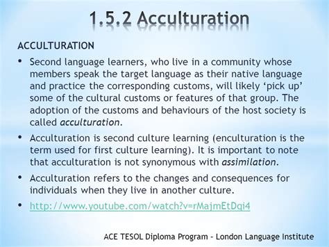 Acculturation Examples Acculturation